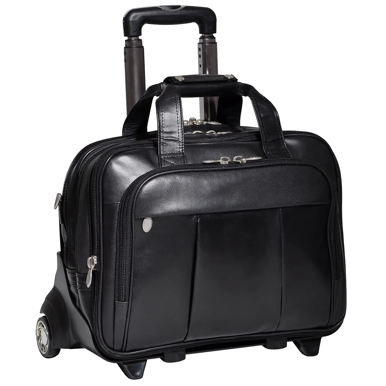 McKlein R Series Laptop Roller, Black Leather (80715)