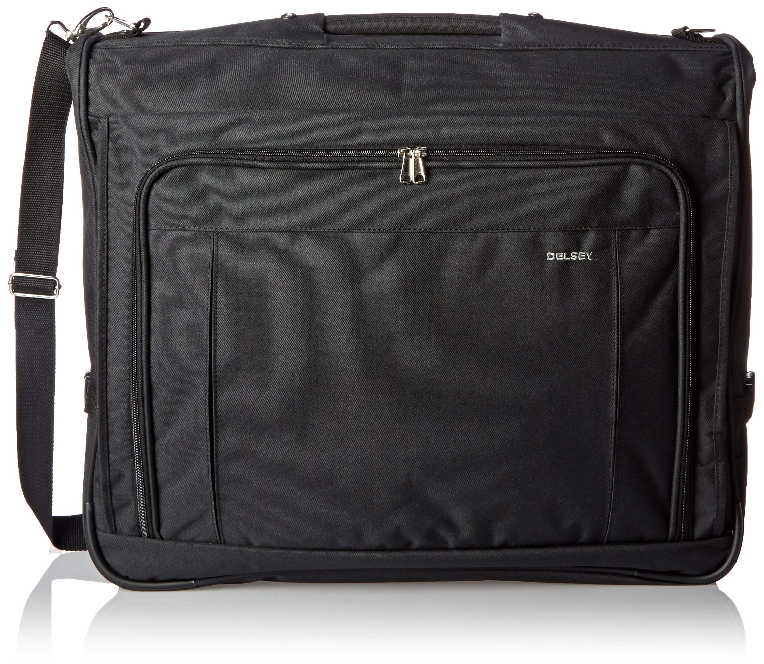 DELSEY Paris Garment Bags Deluxe Garment Hanging Travel Bag, Black, 45 Inch