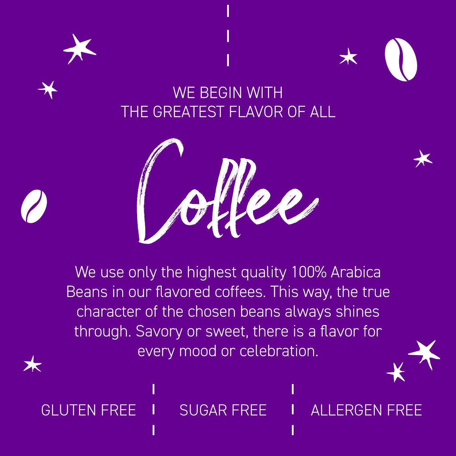 Joffrey's Coffee - Jamaican Me Crazy, Flavored Coffee, Artisan Medium Roast, Arabica Coffee Beans, Caramel, Vanilla, & Coffee Liqueur Flavor, Brew or French Press, Kosher, No Sugar (Whole Bean, 16 oz)