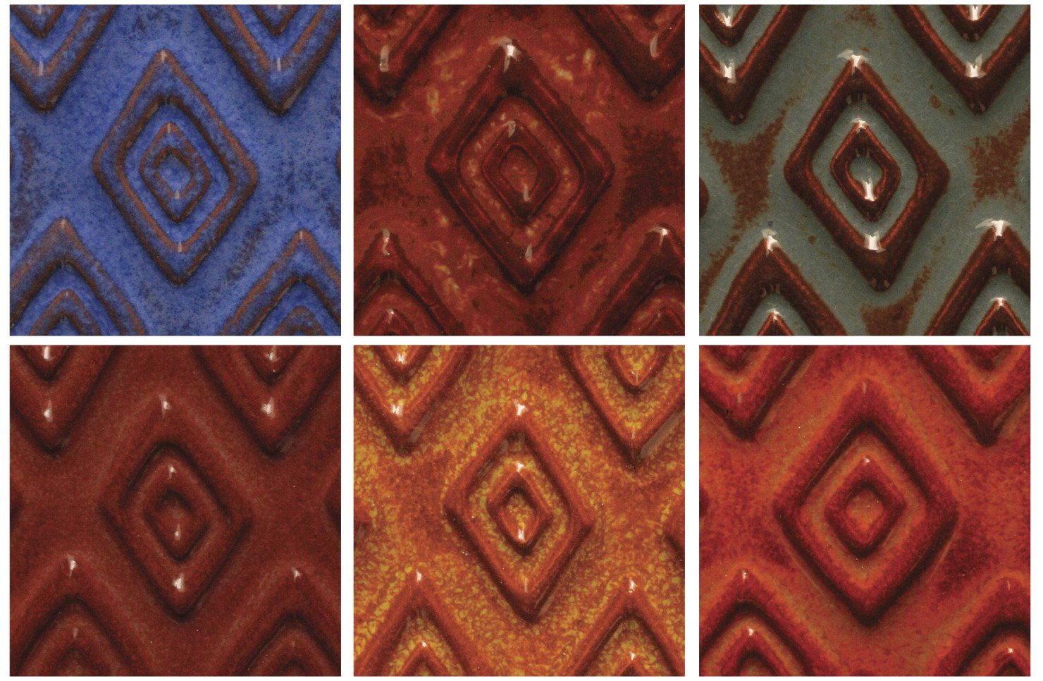 AMACO Artist's Choice Glaze Set 2, Assorted Colors, Set of 6 Pints