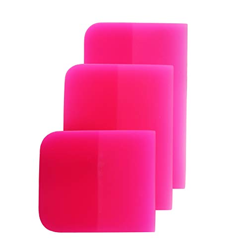 3 in 1 TPU Squeegee Material,Anti-Scratch Rubber Squeegee for car,PPF Squeegee,Different Sizes Squeegee are Suitable for Vinyl Wrap and Window Tint Tool for Cars