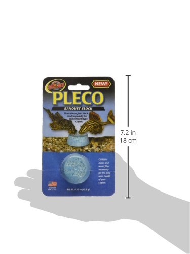 Zoo Med Laboratories AZMBB8 Pleco Banquet Block Black 0.45 Ounce (Pack of 1)