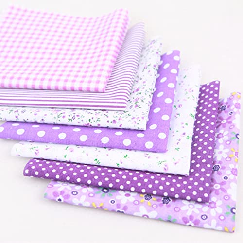 MOTTDAM 70 pcs Quilting Fabric Squares, 9.8"x 9.8" (25cm x 25cm) Cotton Quilting Fabric Floral Printed Fat Squares Fabric Bundles for Patchwork Sewing DIY Craft