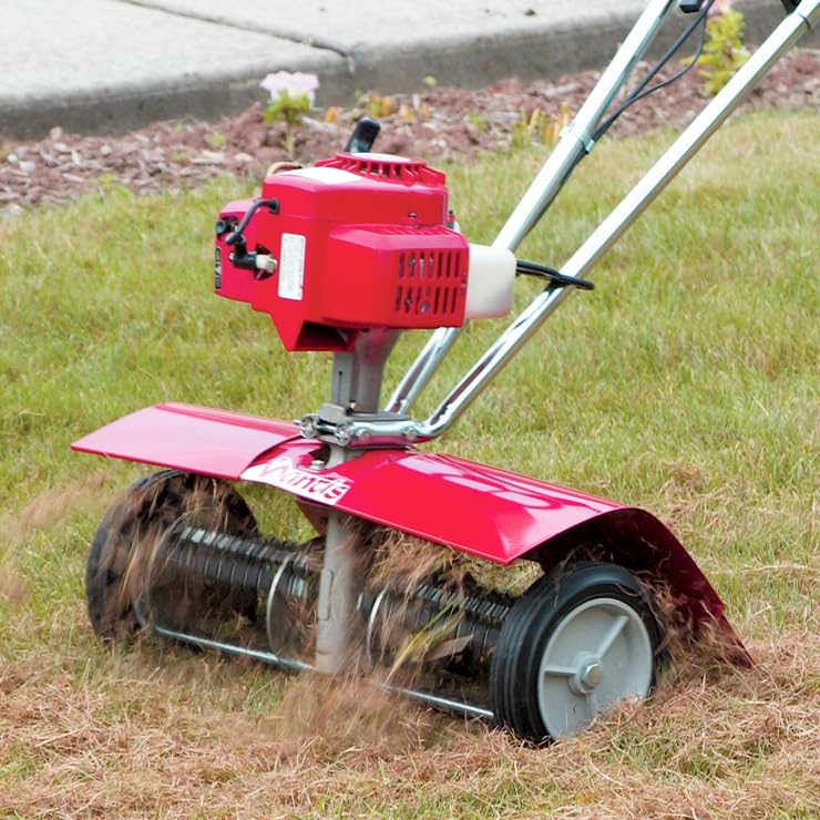 Mantis 5222 Power Tiller Dethatcher Attachment for Gardening