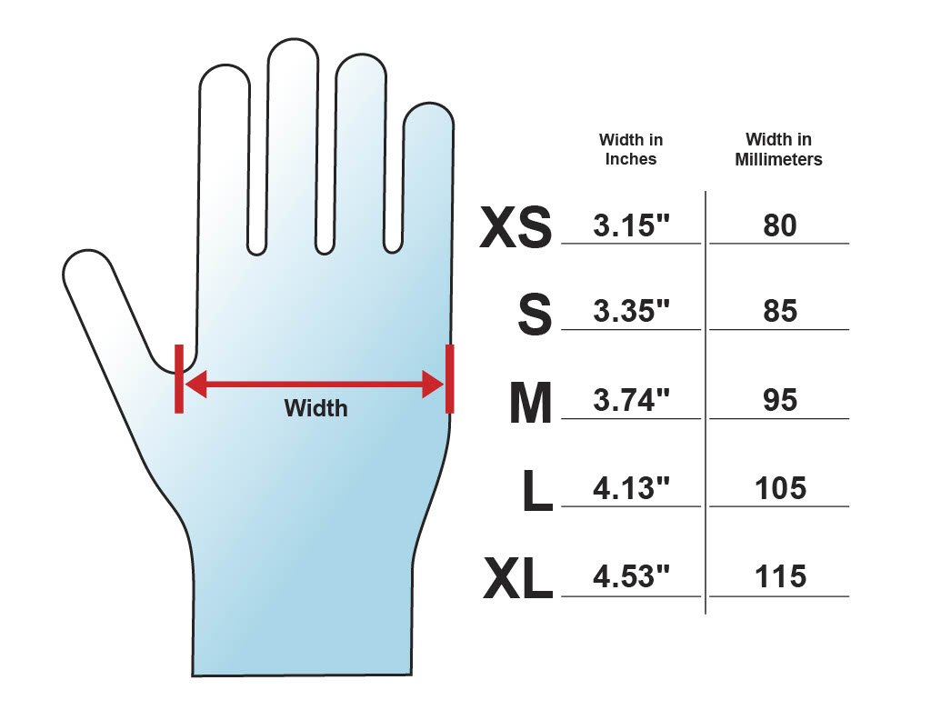 Adenna MIR160 Miracle 3.5 mil Powder-Free Nitrile Exam Gloves, Medical Grade, Blue, X-Small, Box of 200