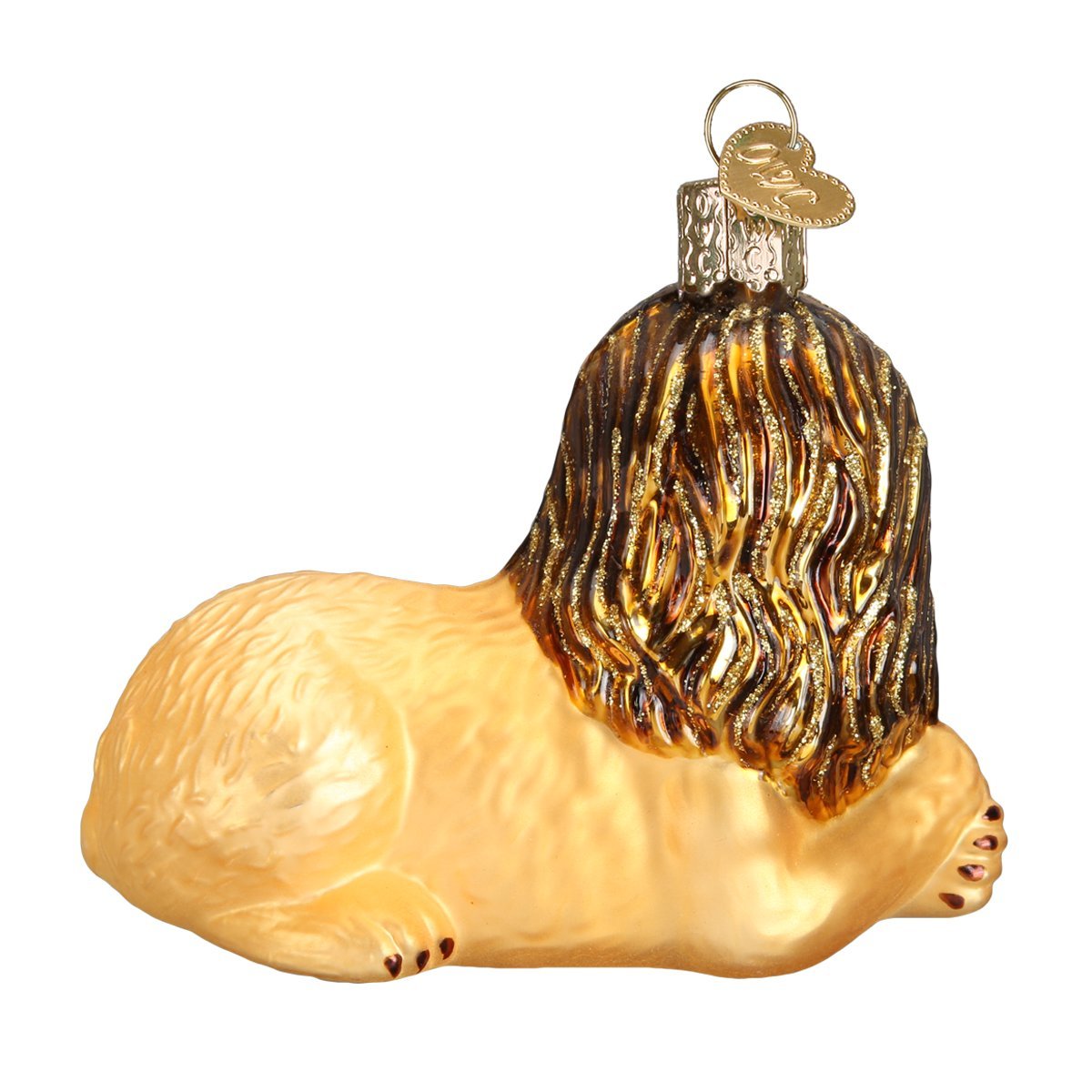 Old World Christmas Spiritual Gifts Glass Blown Ornaments for Christmas Tree Lion Lamb