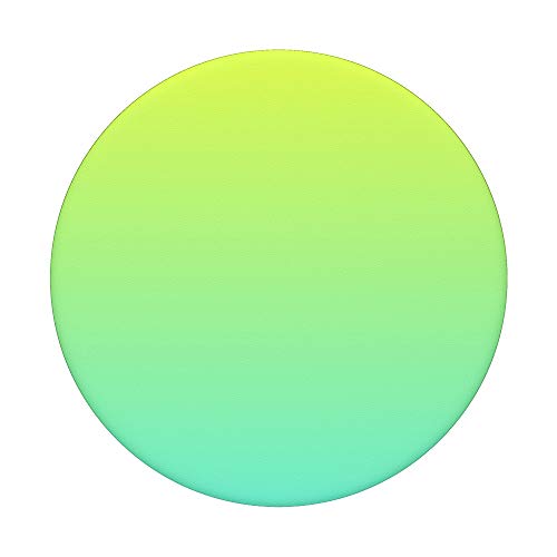 Simple Solid Color Chic Lime Green Turquoise Ombre Design PopSockets Swappable PopGrip
