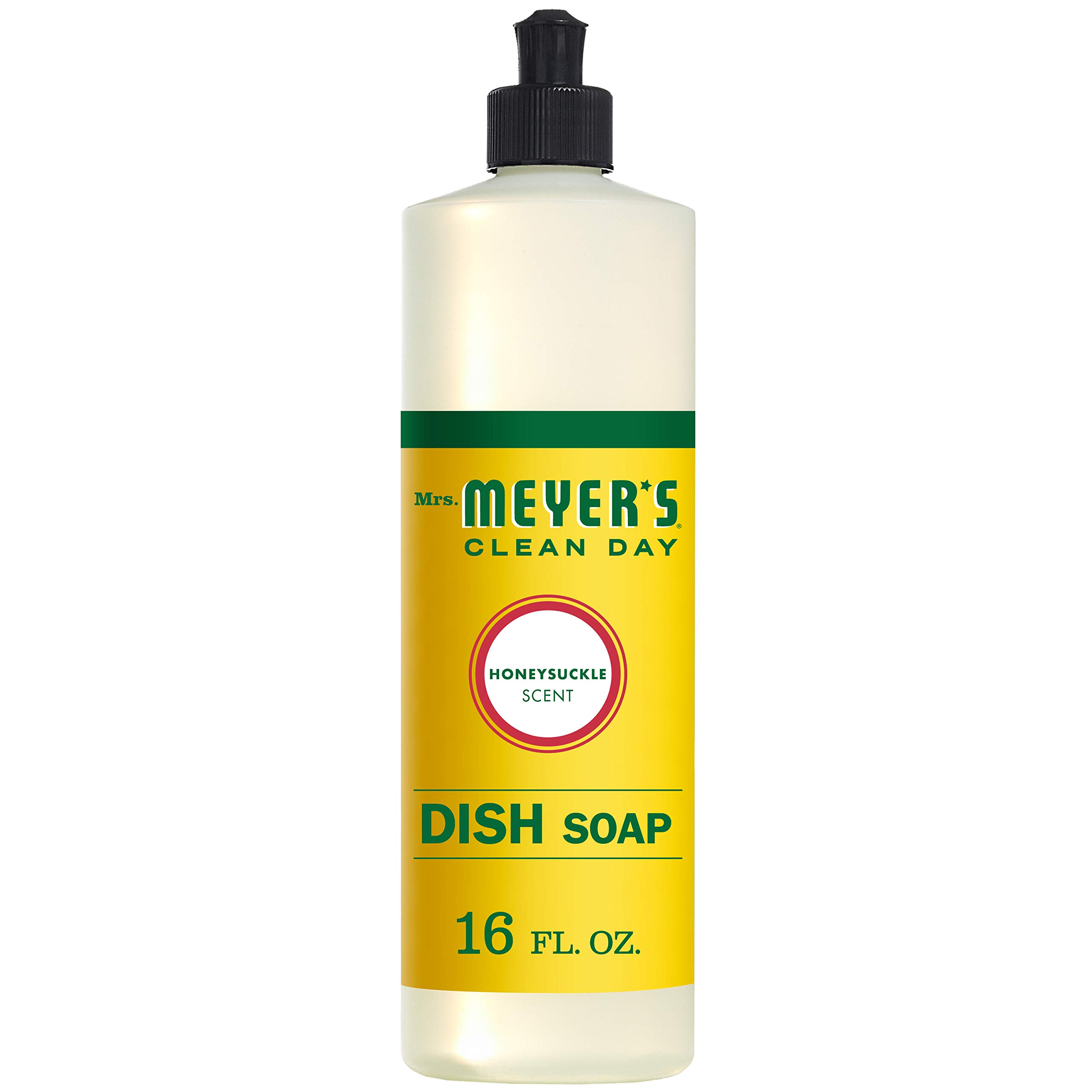Mrs. Meyers Clean Day Liquid Dishwashing Soap, Honeysuckle, 16 oz 1 pack