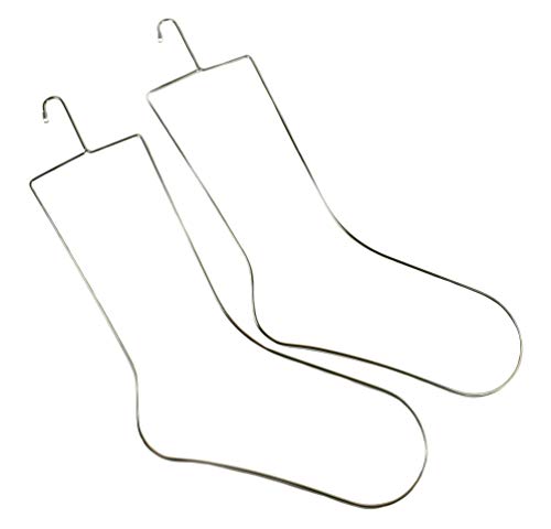 SILLY MONKEY Sock Blockers and Laundry Drying Hanger Rack Stainless Steel, Complete with 3 Pairs of Small, Medium, Large Sock Blockers for Fast Drying and Displaying Hand Knitted Socks