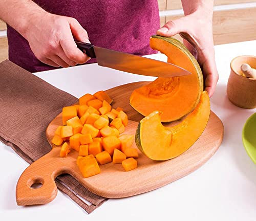 10x15β Fruit Apple Shaped Cutting Board Hardwood Platter Chopping with Handles - Solid Wood Beechwood Cutting Board Apple Shaped Cheese Serving Platter Hang Cut Wooden Charcuterie Bread Boards Large