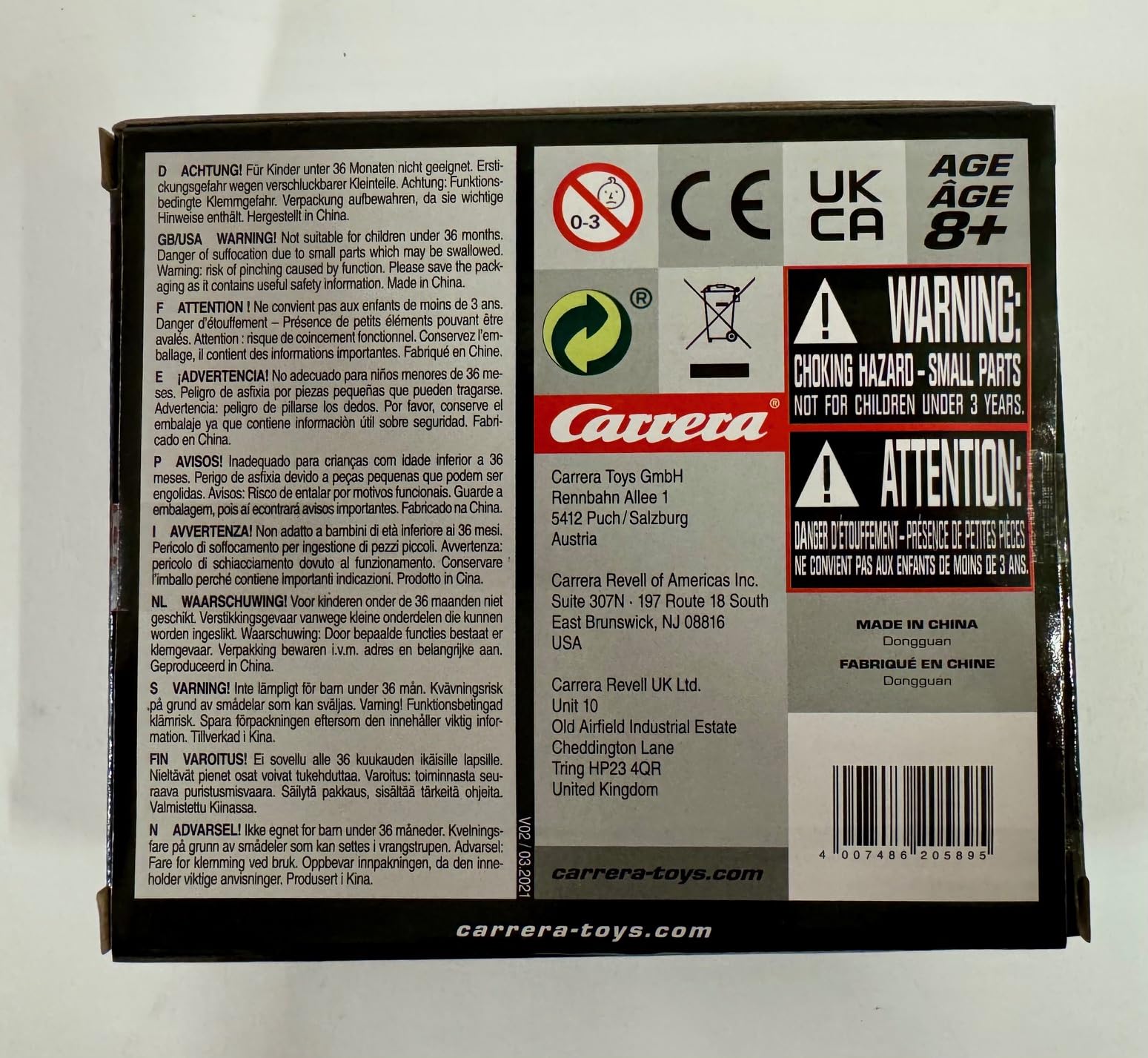 Carrera 20020589 Digital 124 - Outside Shoulder - 1/4 Straight
