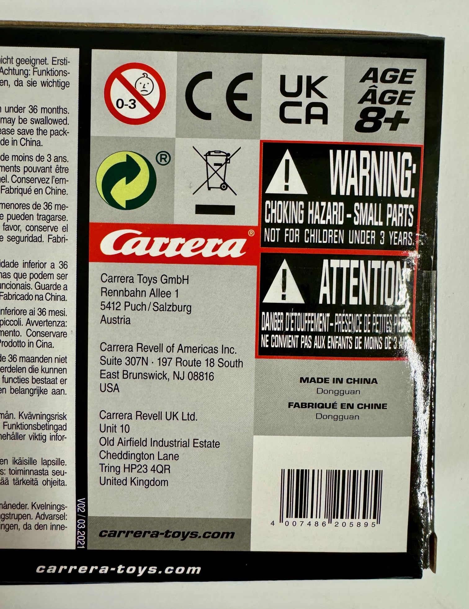 Carrera 20020589 Digital 124 - Outside Shoulder - 1/4 Straight