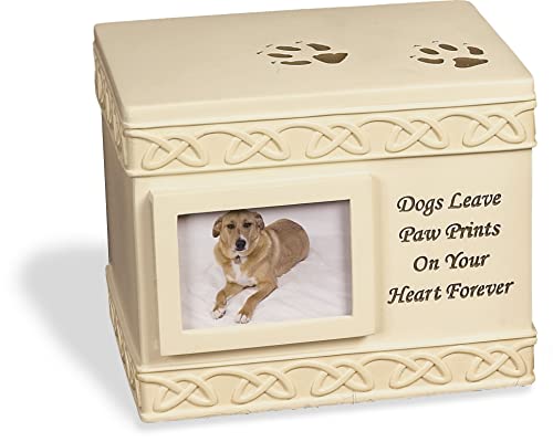 Comfy Hour AngelStar 5" Pet Urn for Dog, Beige, Pet In Loving Memory Collection