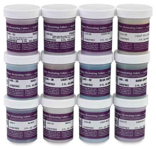 AMACO Liquid Underglaze Decorating Colors 12-Count Class Pack