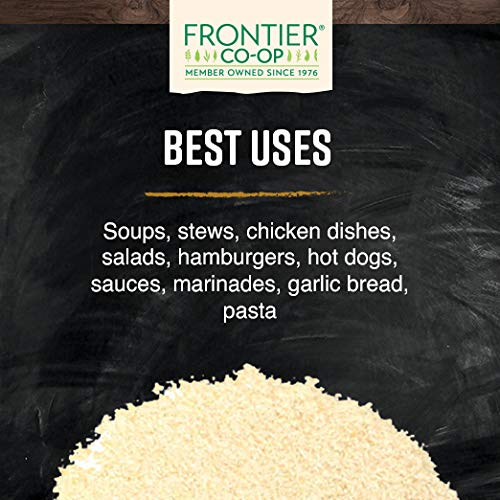 Frontier Co-op Organic White Onion Granules 1lb - Granulated Onion Powder, Bulk 16oz Bag - For Wholesale Restaurant Supply or Jar/Shaker Refill