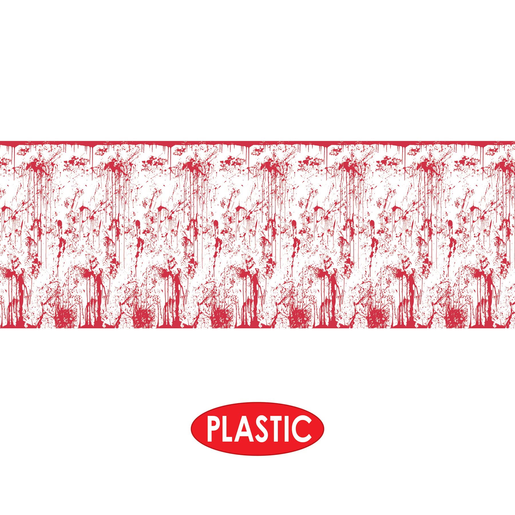 Beistle 4' x 30' Bloody Wall Backdrop (00710)