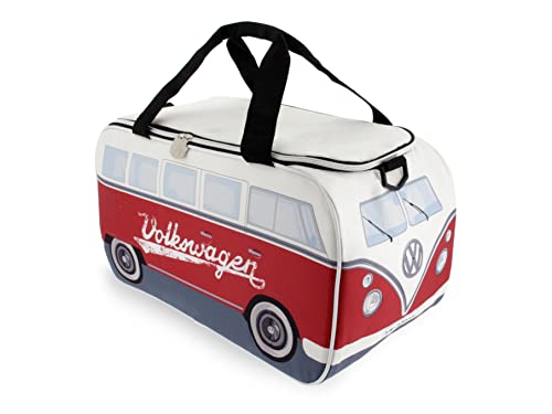 BRISA VW Collection - Volkswagen Samba Bus T1 Camper Van Cooler Bag 25 l (White/Red)