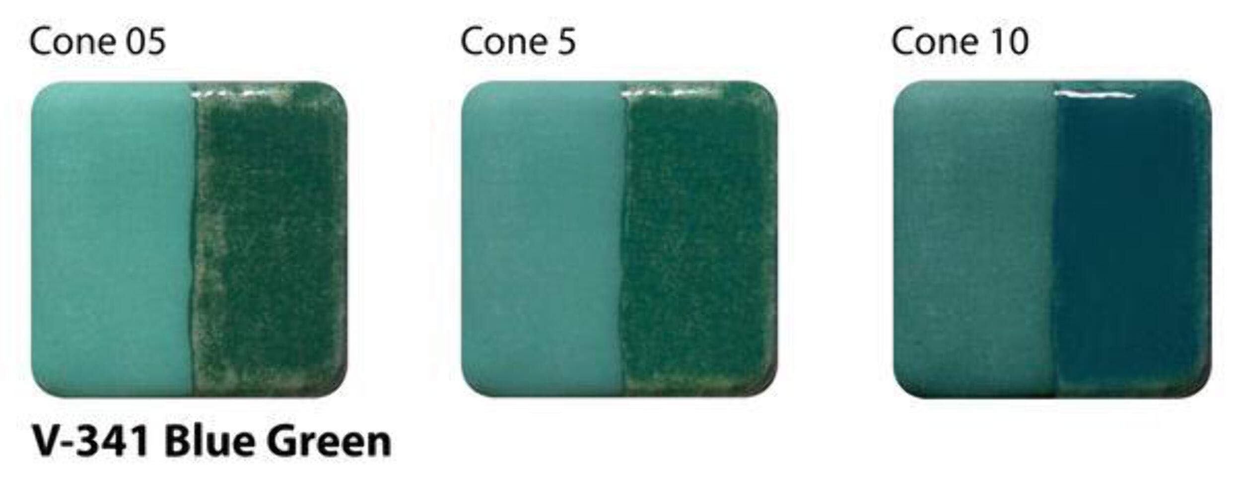 Amaco Velvet Underglaze - 2 Ounce Jar - V-341 Blue Green