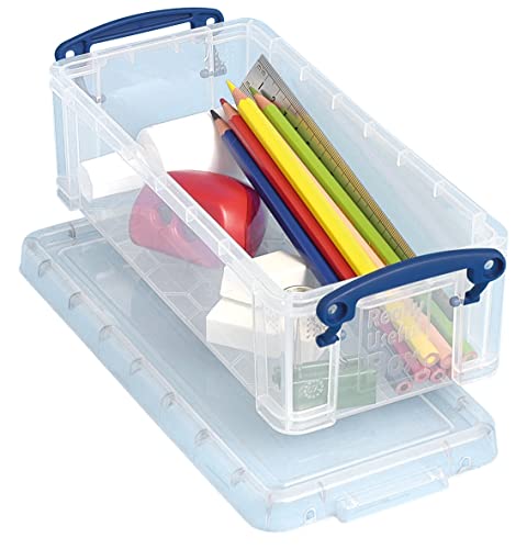 Really Useful Storage Box 0.9 Litre Clear Ref 0.9C