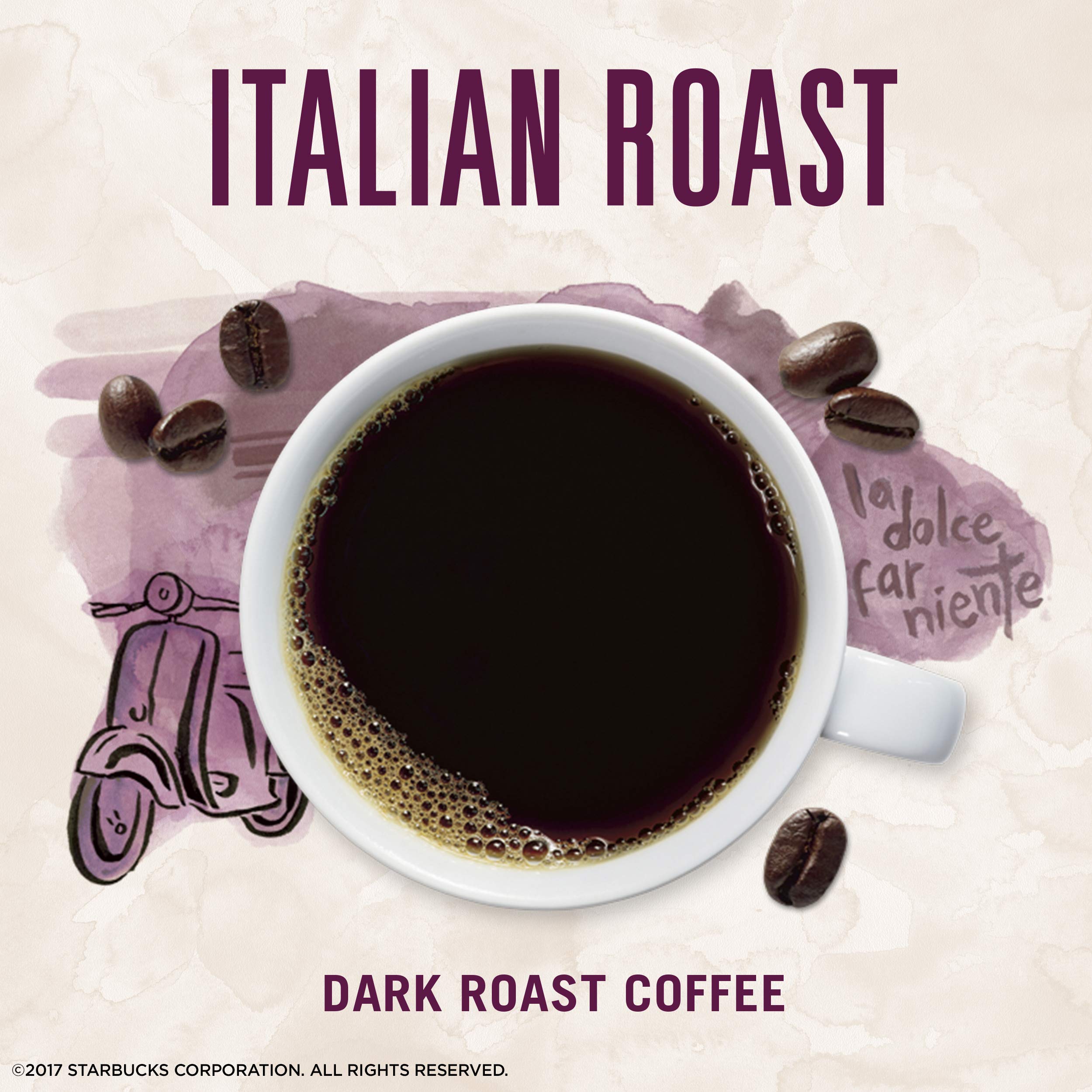 Starbucks VIA Ready Brew Coffee, Italian Roast, 8 Count