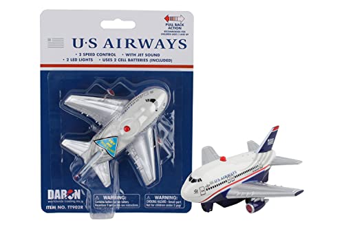 Daron New Livery Us Airways Pullback Toy with Light and Sound Small