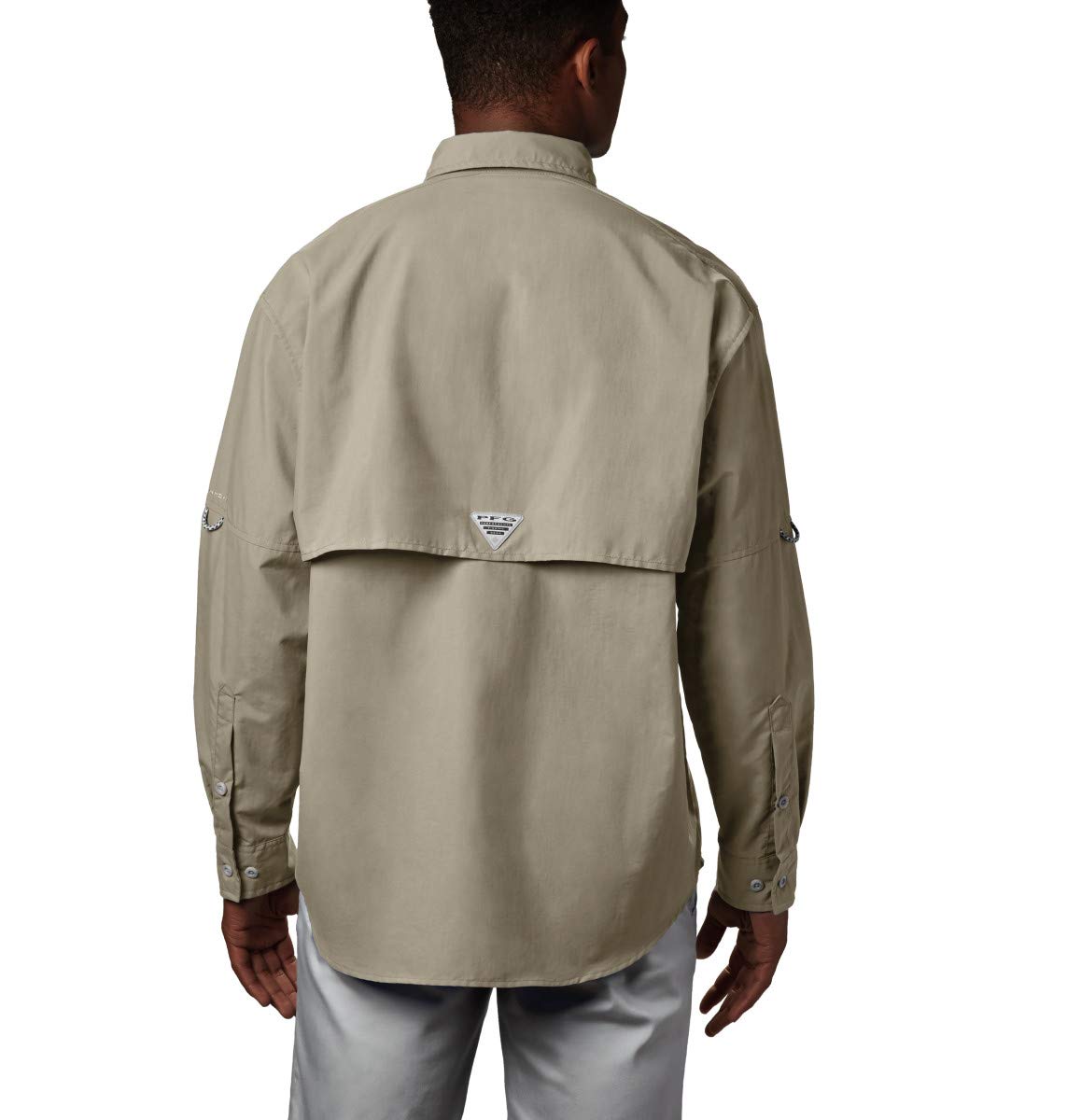 Columbia Men's Bahama II Long Sleeve Shirt,Fossil,X-Large