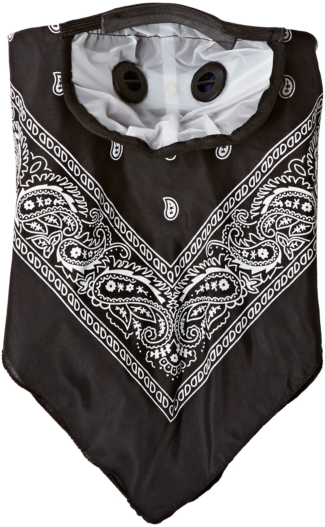 ATV TEK, Universal Bandana Style Dust Masks with Suspension Straps & 3D Nose Box - Black, XL