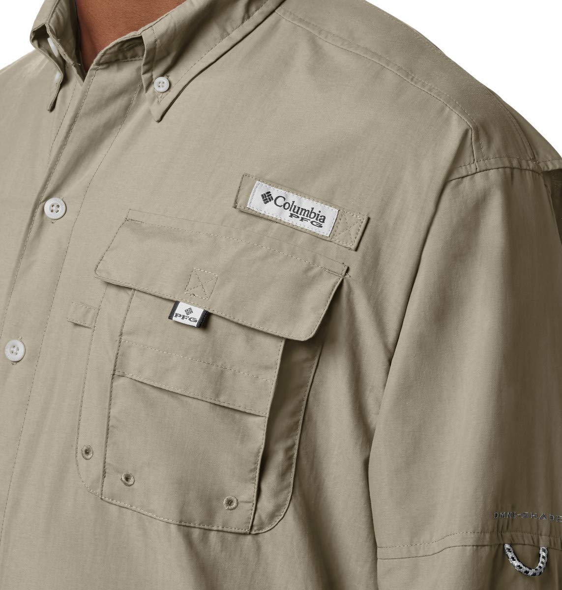 Columbia Men's Bahama II Long Sleeve Shirt,Fossil,X-Large