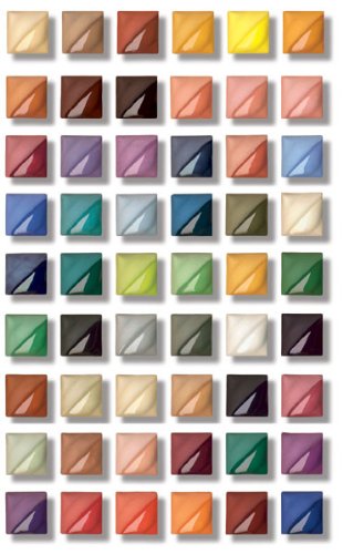 AMACO Velvet Semi-Translucent Underglaze Set 2, Assorted Color, Set of 12