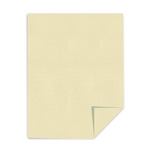 Southworth 25% Cotton Business Paper, 8.5” x 11”, 24 lb/90 gsm, Linen Finish, White, 100 Sheets - Packaging May Vary (P564CK), Ivory