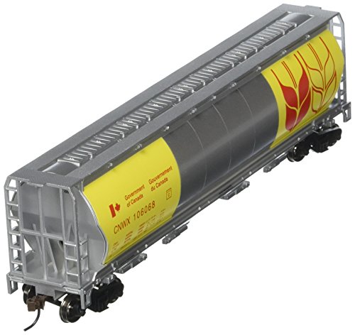 Bachmann Trains - Canadian 4 Bay Cylindrical Grain Hopper - Government of Canada - Yellow - HO Scale