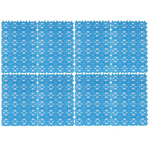 Rabbit Cage Mat Floor Plastic Mats Feet Pads for Pet Cats Dogs Bunny Hamster Rat Chinchilla Guinea Pig (8 Pack)