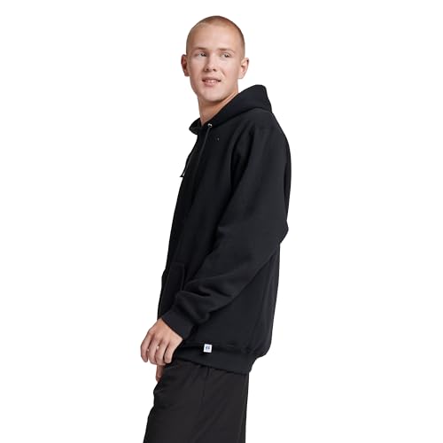Russell Athletic Men's Dri Power Hooded Pullover Sweatshirt, Black, XX-Large