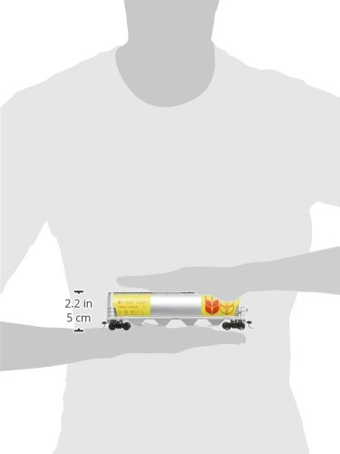 Bachmann Trains - Canadian 4 Bay Cylindrical Grain Hopper - Government of Canada - Yellow - HO Scale