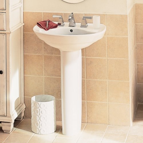 American Standard 0268800.020 Ravenna Pedestal Sink and Leg, White