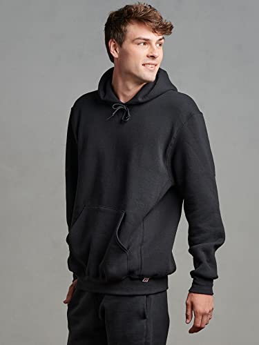 Russell Athletic Men's Dri Power Hooded Pullover Sweatshirt, Black, XX-Large
