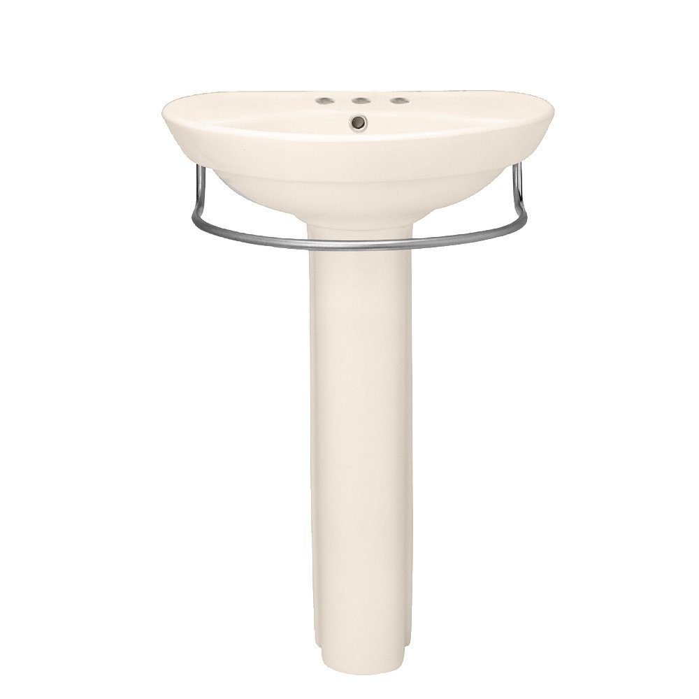 American Standard 0268.400.020 Ravenna Contemporary Design Pedestal Sink Top and Leg with 4-Inch Center Faucet Spacing, White
