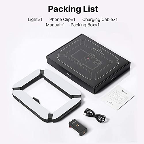 Smartphone Video Rig PICTRON U200 Handheld LED Ring Light Selfie Light Phone Video Stabilizer for Camera, Smartphone, Gopro, YouTube, Setup, Filmmaking, Makeup, Vlogging