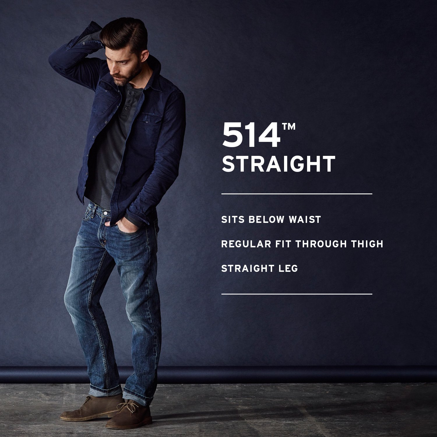 Levi's Men's 514 Slim Straight Utility Jeans, Coated Scraped, 36W x 30L