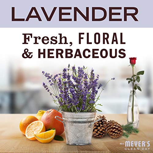 Mrs. Meyer's Clean Day's Scented Soy Aromatherapy Candle Bundle, 35 Hour Burn Time, Made with Soy Wax, Lavender and Lemon Verbena Scent, 7.2 oz Jars (4 Candles Total)