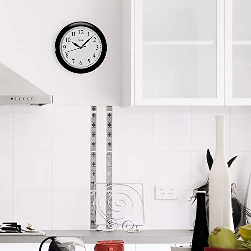 Equity by La Crosse 25203 10 Inch Clock, Black, Pack of 1