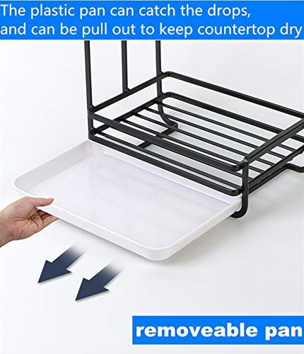 Kitchen Sink Clothes Organizer Dish Brush Sponge Kitchen Towel Cleaning Rags Holder for Bathroom Counter Sink Caddy Pan Organizer Soap Dispenser Rack