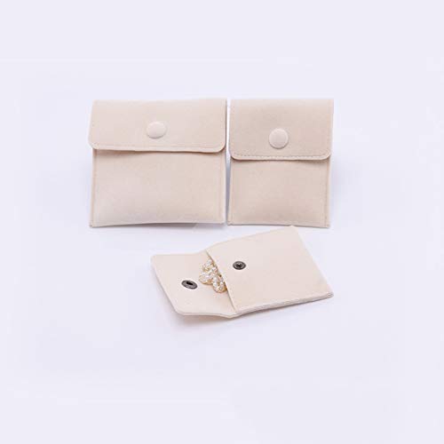 Cren Pack of 9 Velvet Jewelry Pouch 3 Sizes Portable Jewelry Gift Bags With Snap Button