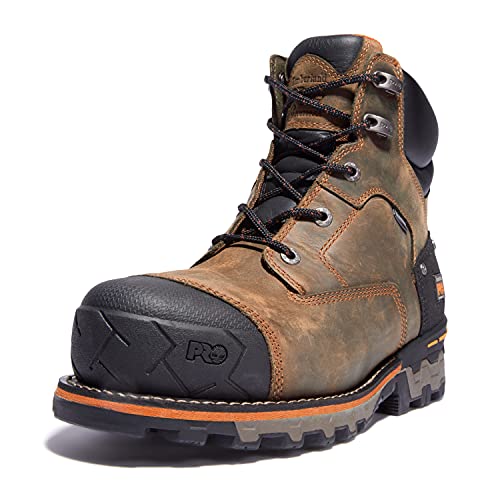 Timberland PRO Men's Boondock 6 Inch Composite Safety Toe Waterproof Industrial Work Boot, Brown, 10
