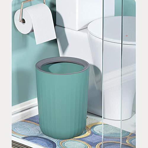Hosaire. Waste Basket Trash Can Kitchen Waste Basket with Cover for Bathroom Home Office Dorm Kids Room 1 Pcs, Purple, 2431.5CM