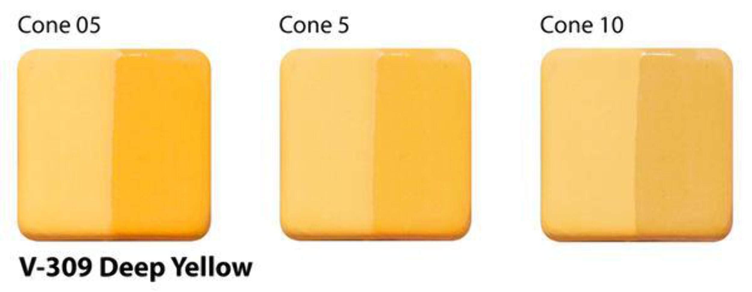 Amaco Velvet Underglaze - Deep Yellow V-309 - 2-oz. Jar