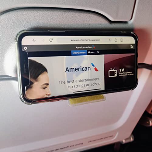 Gripssy Airplane Travel Essentials Phone Holder and Stand | Anti-Slip, Ultra-Compact and Flexible Technology is Designed for Smartphones- Compatible iPhone, Android |Travel Accessories, Gadget