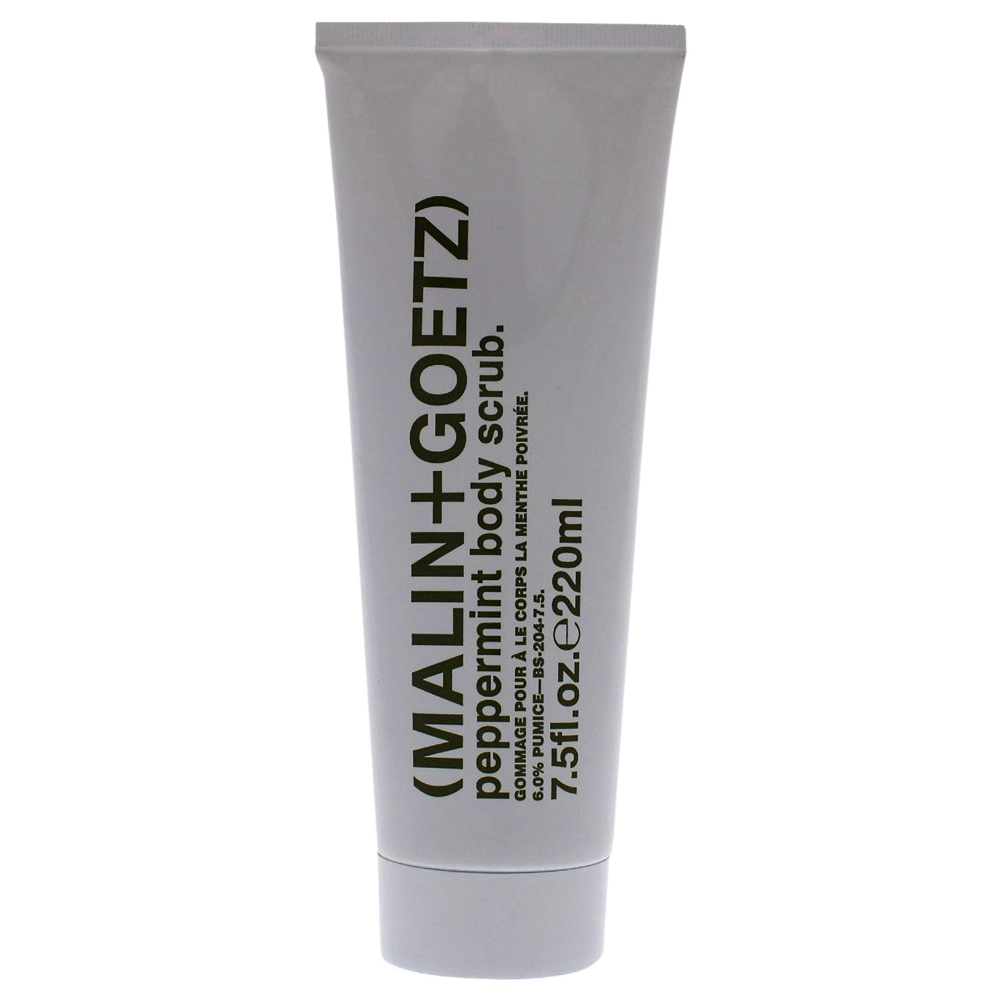 Malin + Goetz Peppermint Body Scrub, 7.5 Fl. Oz. - Exfoliating Body Scrubber, Moisturizing Body Exfoliator, Body Care, Body Exfoliant for All Skin Types, Cruelty-Free & Vegan