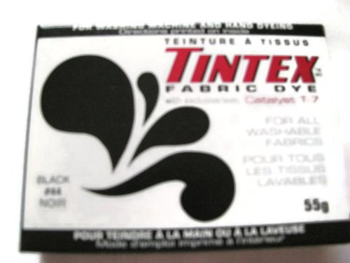 Lot of 1 Tintex Brand Black Fabric Dye 44