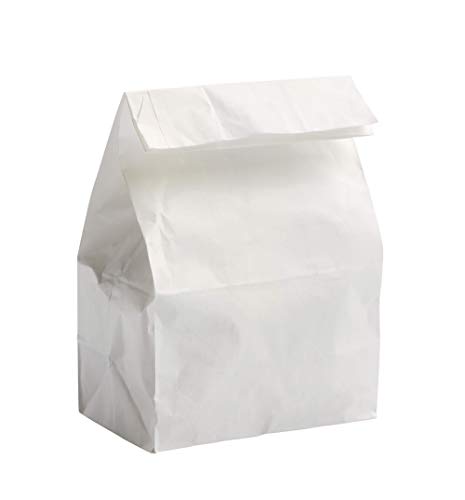 Perfect Stix 4lb Kraft White Paper Bags - Pack of 125ct (Kraft White Bag 4-125)
